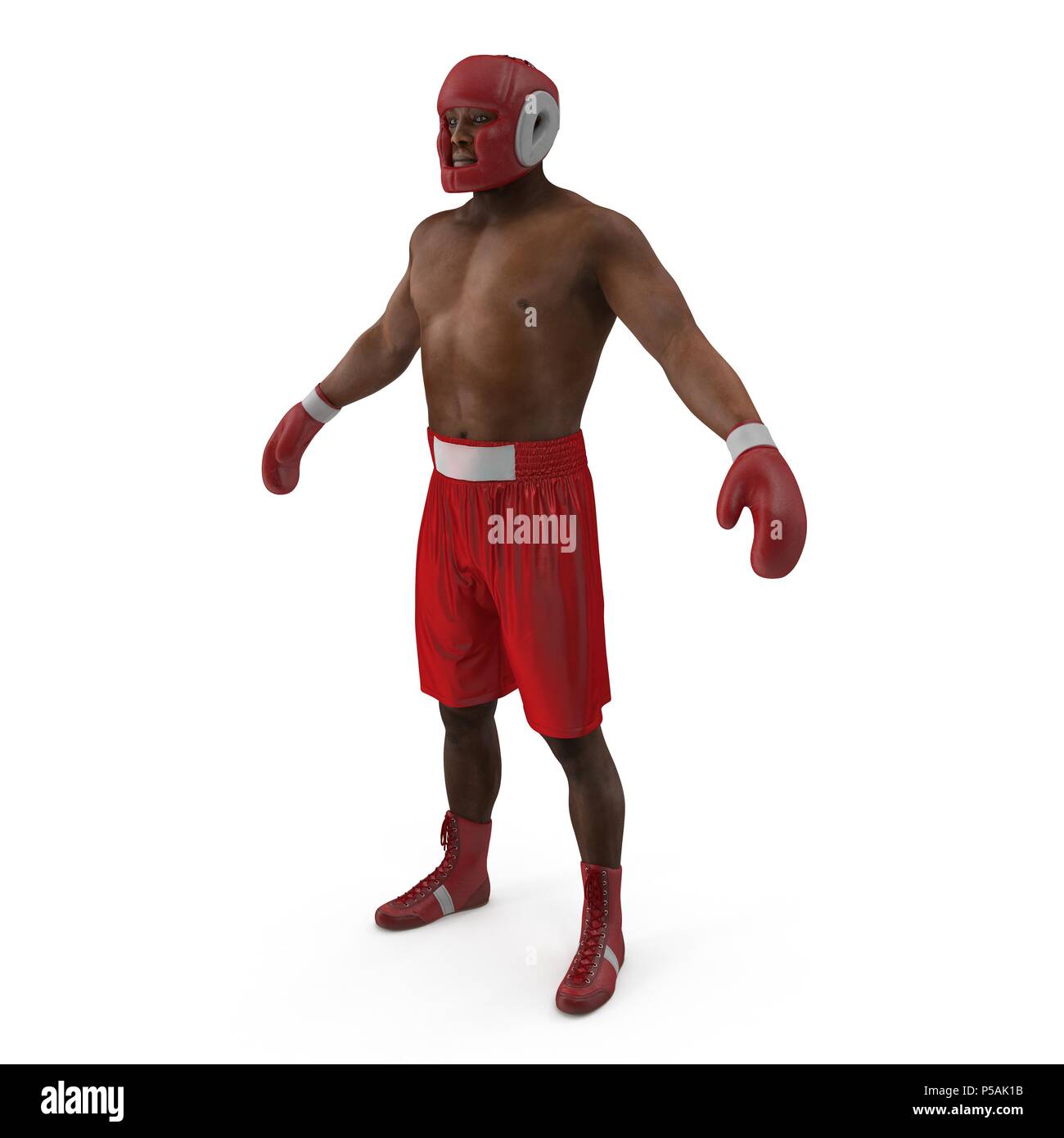 Strong body african male boxer Cut Out Stock Images & Pictures - Alamy