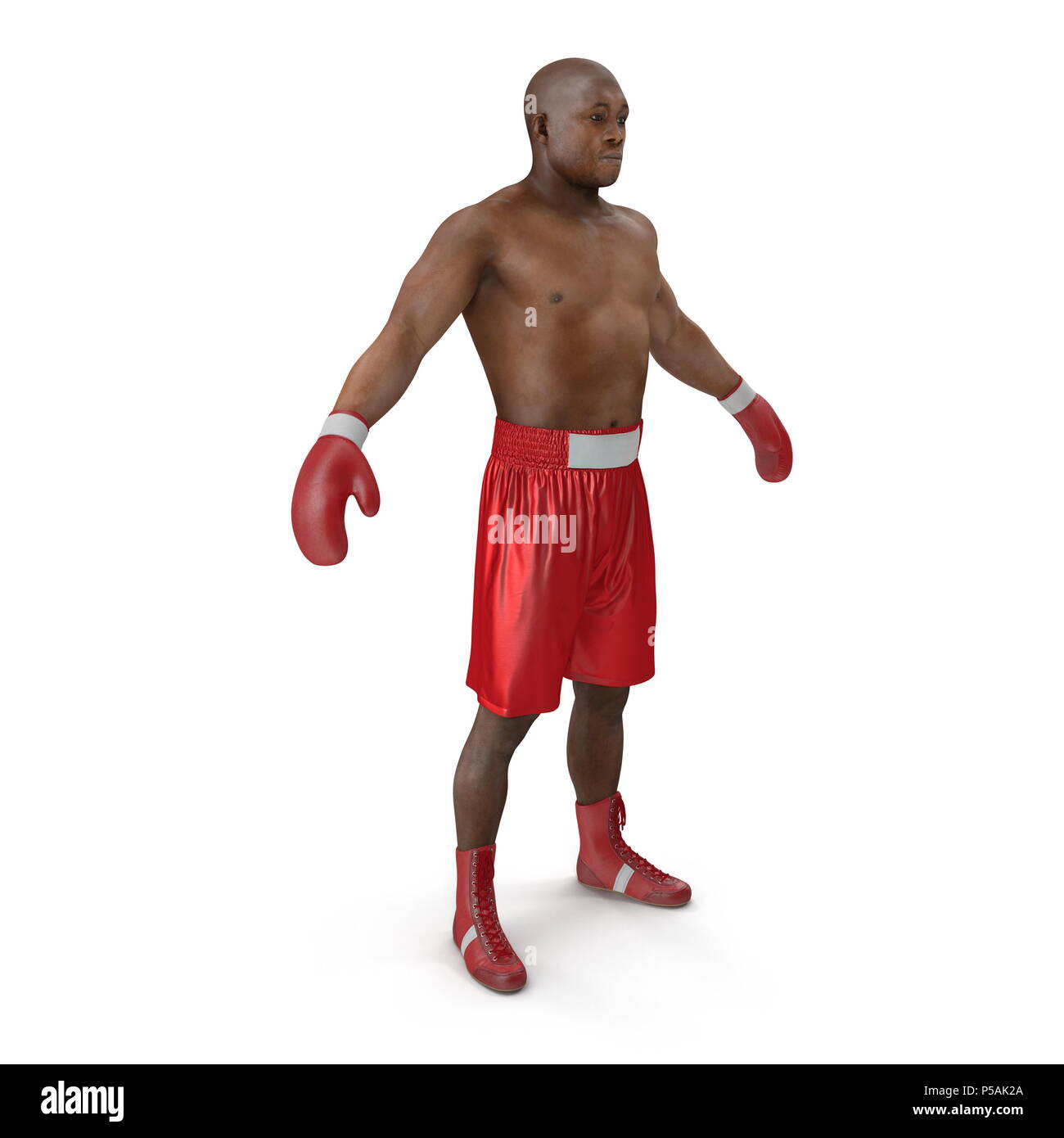Strong body african male boxer Cut Out Stock Images & Pictures - Alamy