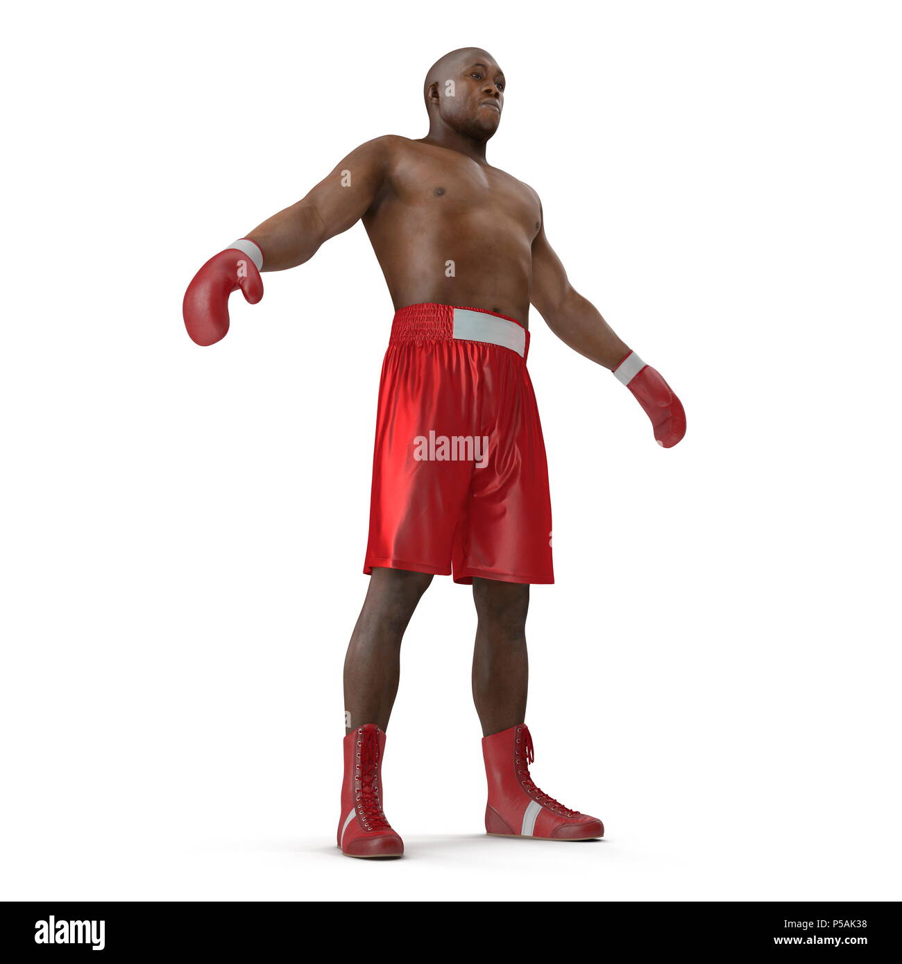 Strong body african male boxer Cut Out Stock Images & Pictures - Alamy