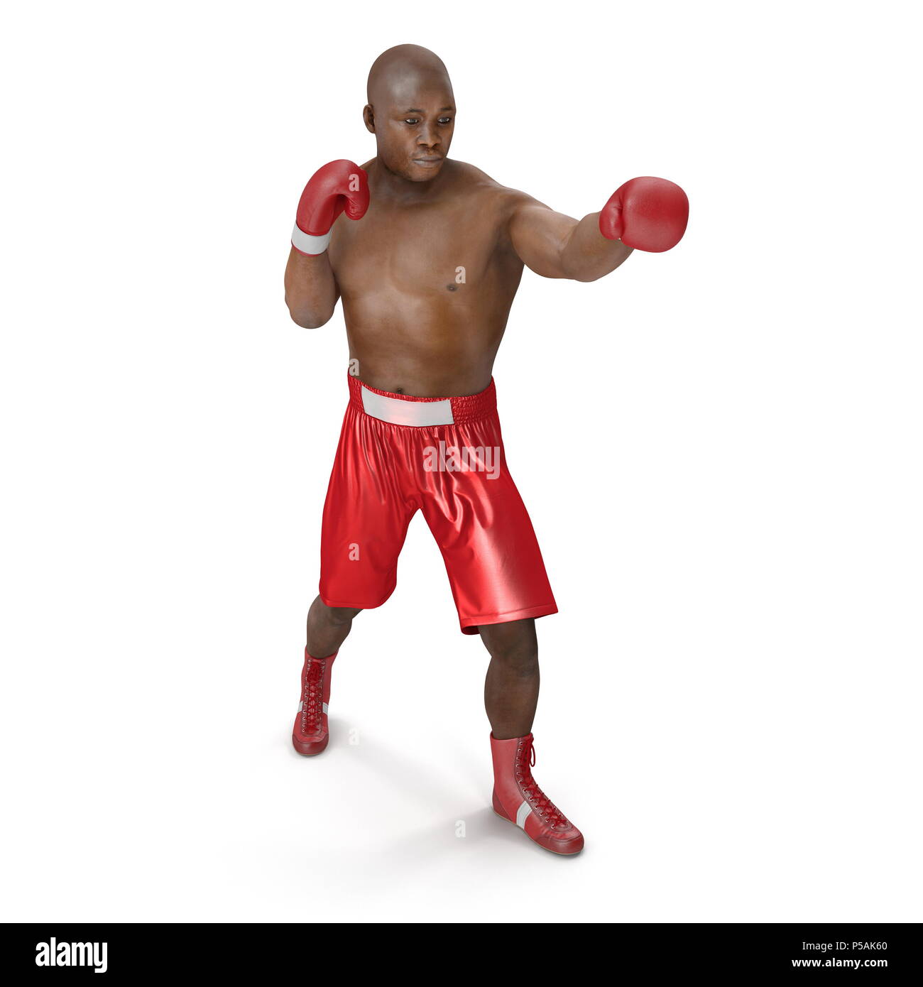 Strong body african male boxer Cut Out Stock Images & Pictures - Alamy