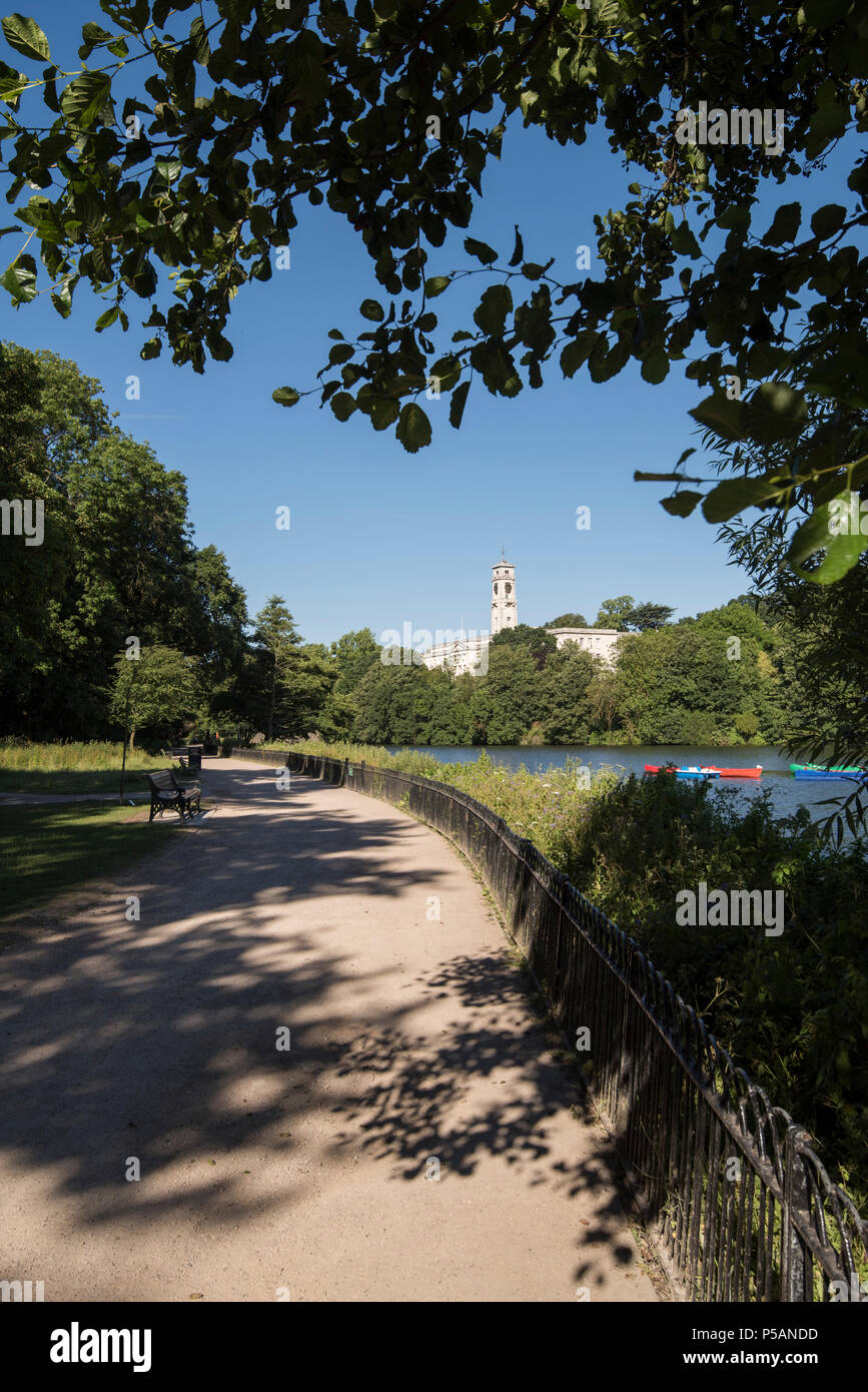 Lakeside Path at Highfields University Park in Nottingham ...
