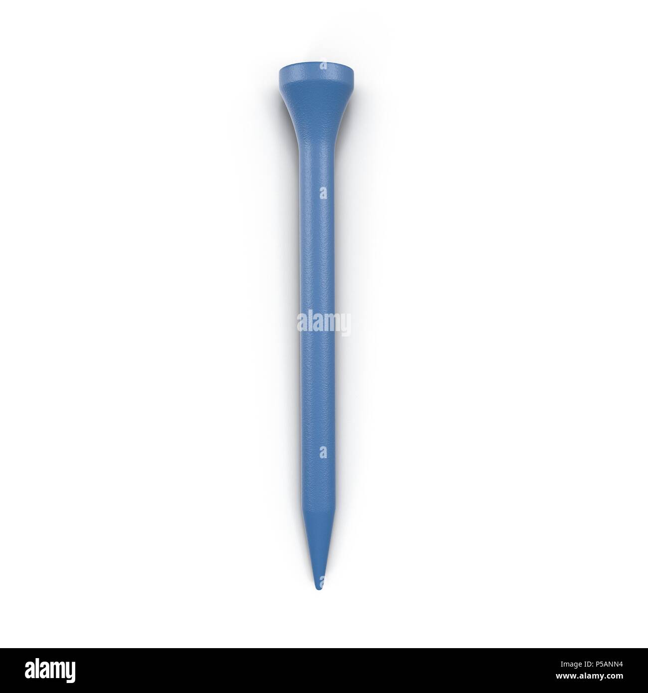 Blue Golf Tee on white. 3D illustration Stock Photo - Alamy