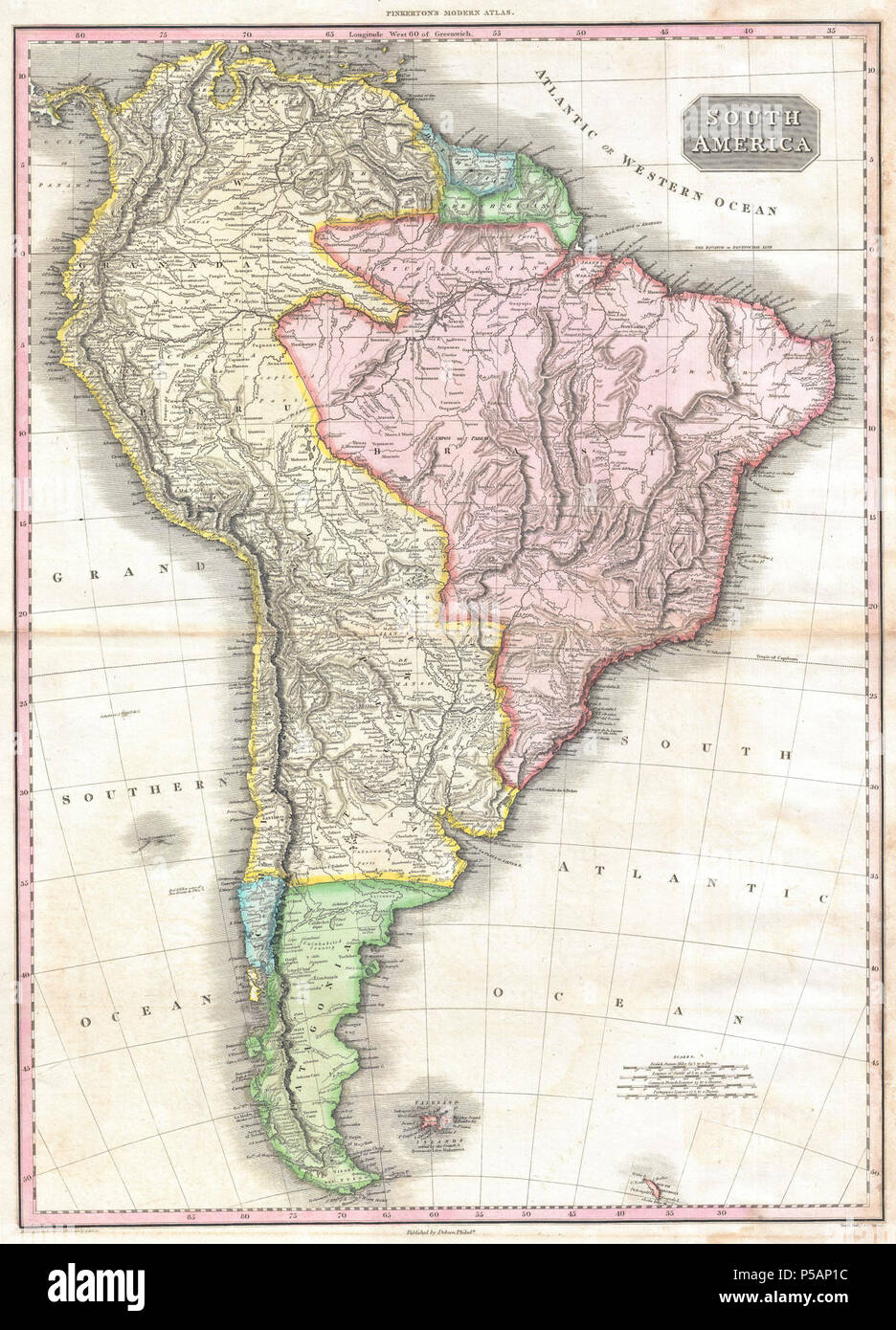1818 Pinkerton Map of South America - Geographicus - SouthAmerica ...