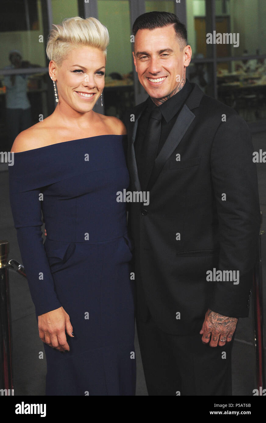 Alecia Moore - Pink - and husband Carey Hart arriving Thank You For ...
