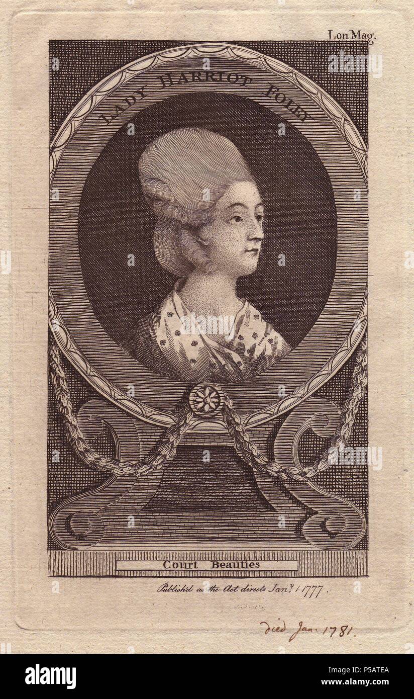 Lady Harriot Foley (d. 1781), English noblewoman of the 18th century ...