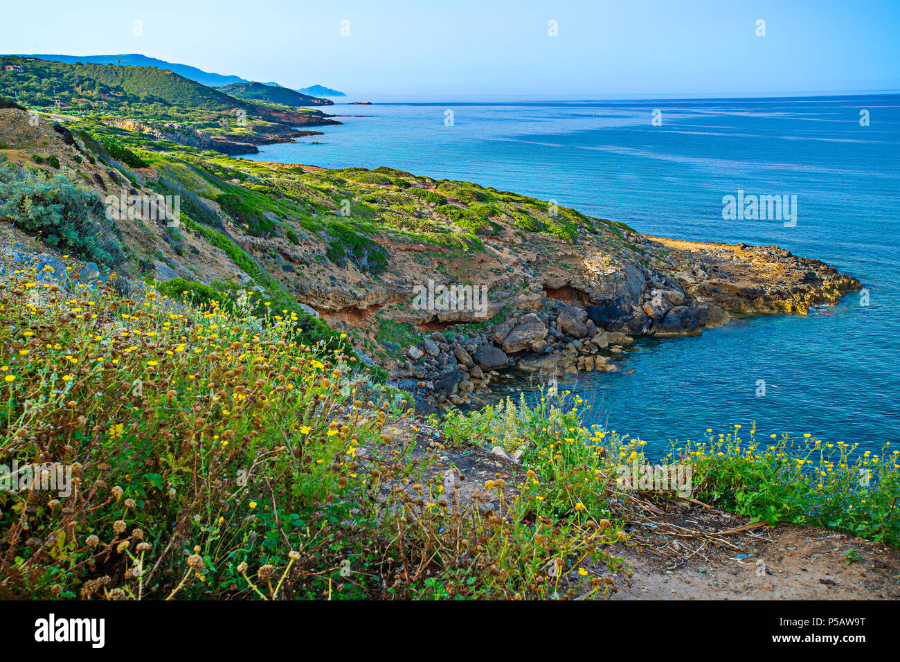 Alghero coast road hi-res stock photography and images - Alamy