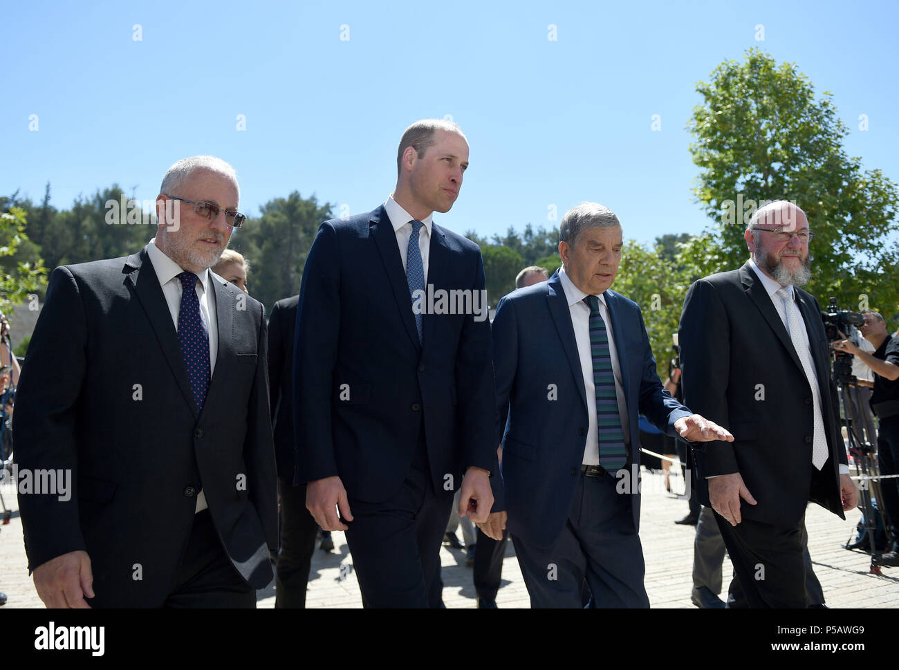 The Duke of Cambridge visits the Yad Vashem Holocaust Memorial and ...