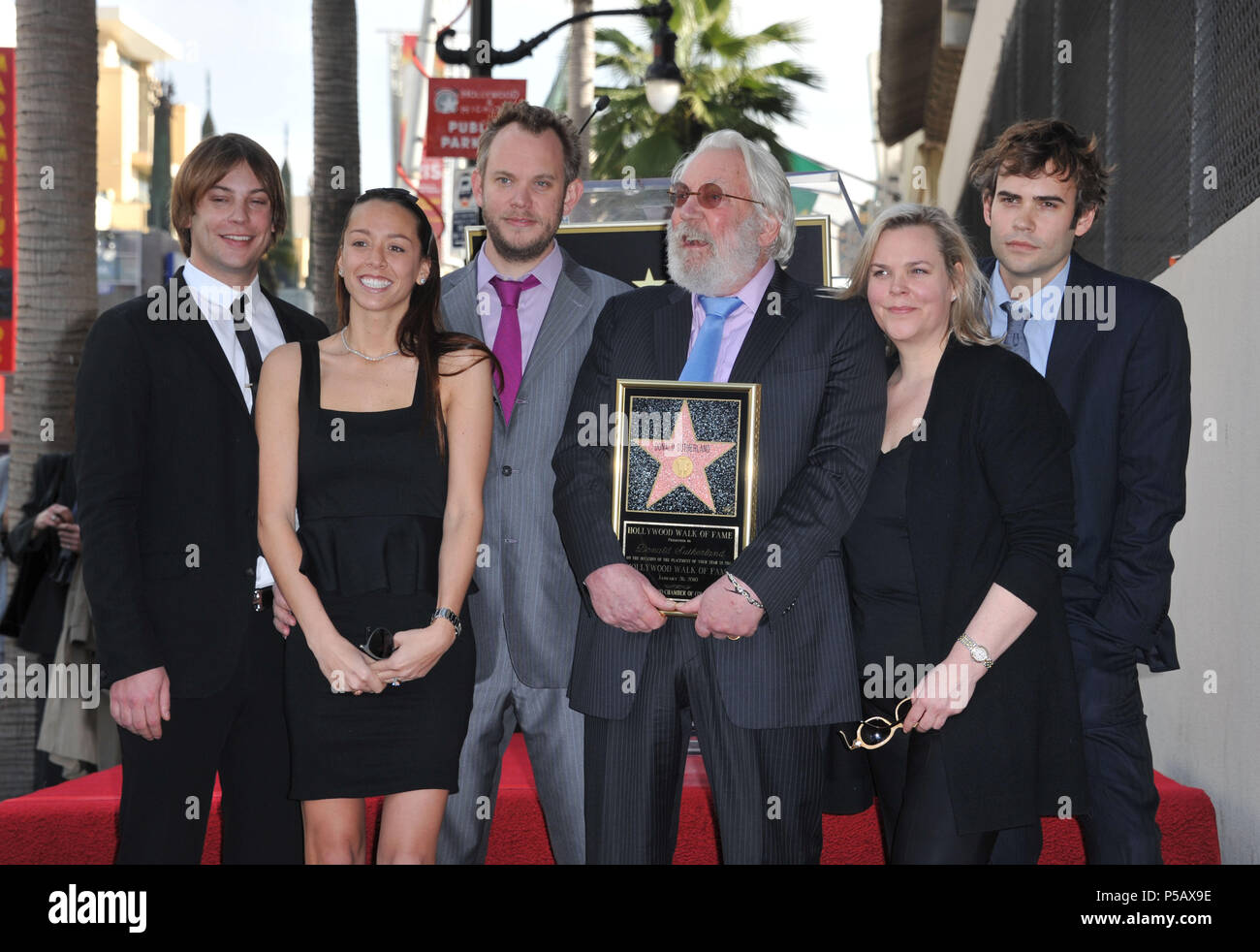 Donald Sutherland Walk Of Fame Ceremony, familyDonald Sutherland, Star ...