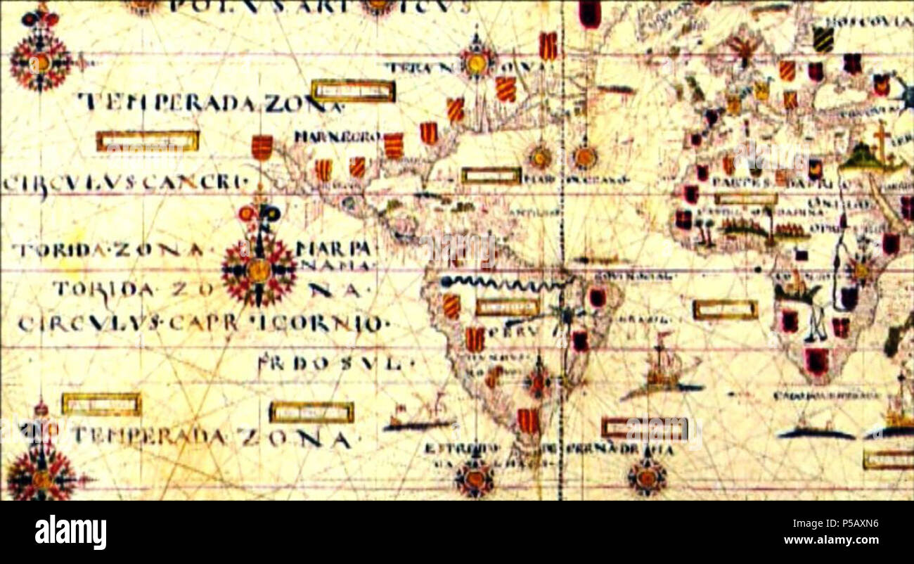 N/A. Català: Imatge mapa 1557 del portugués . 1557. Unknown 465 Domingo ...