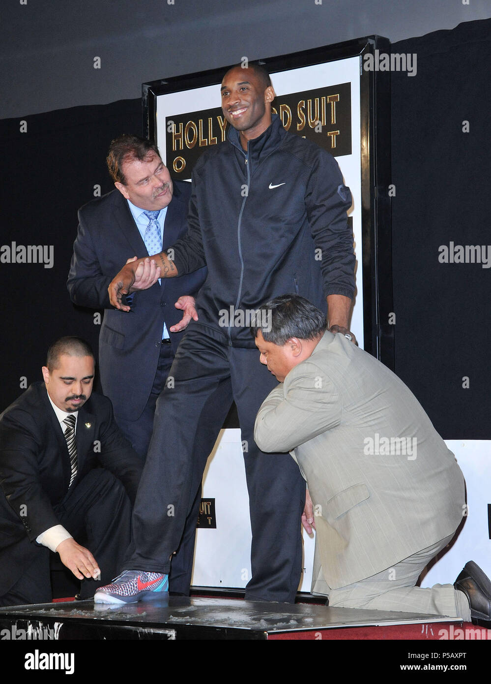 Kobe Bryant Hand and Foot Print Ceremony at The Chinese Theatre In Los ...