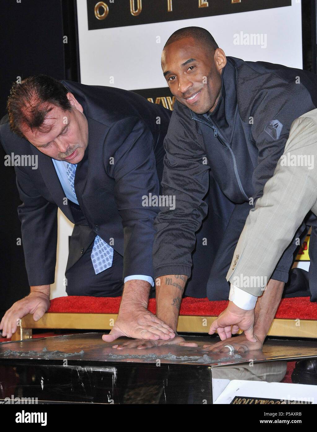 Kobe Bryant Hand and Foot Print Ceremony at The Chinese Theatre In Los ...