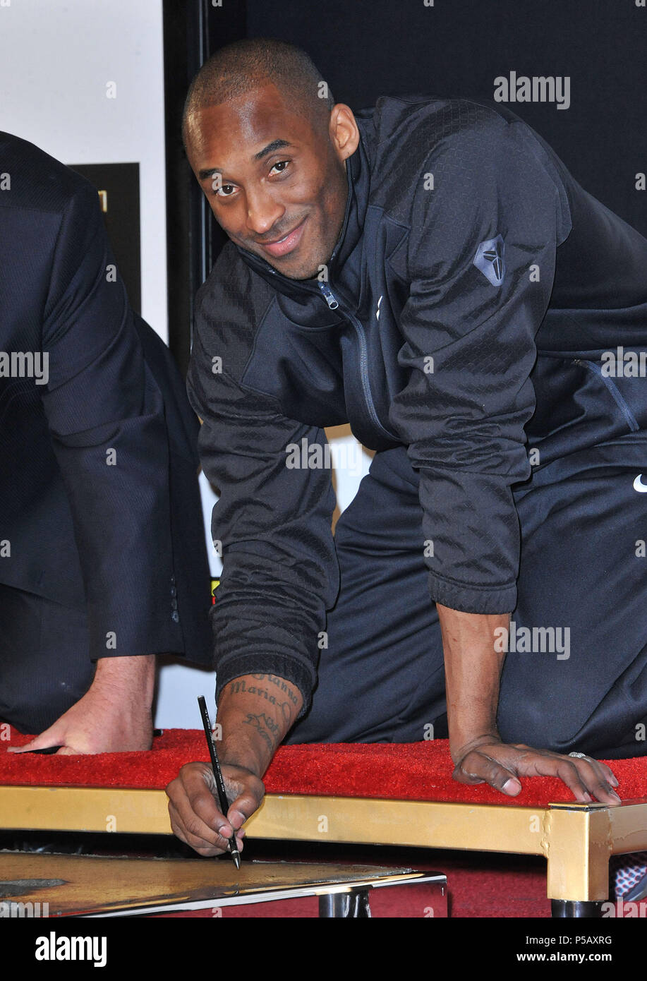 Kobe Bryant Hand and Foot Print Ceremony at The Chinese Theatre In Los ...