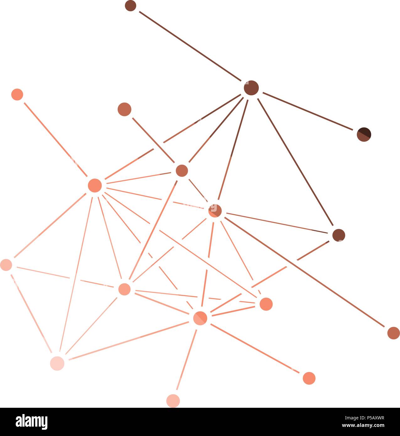 Connection net icon. Flat color design. Vector illustration Stock ...