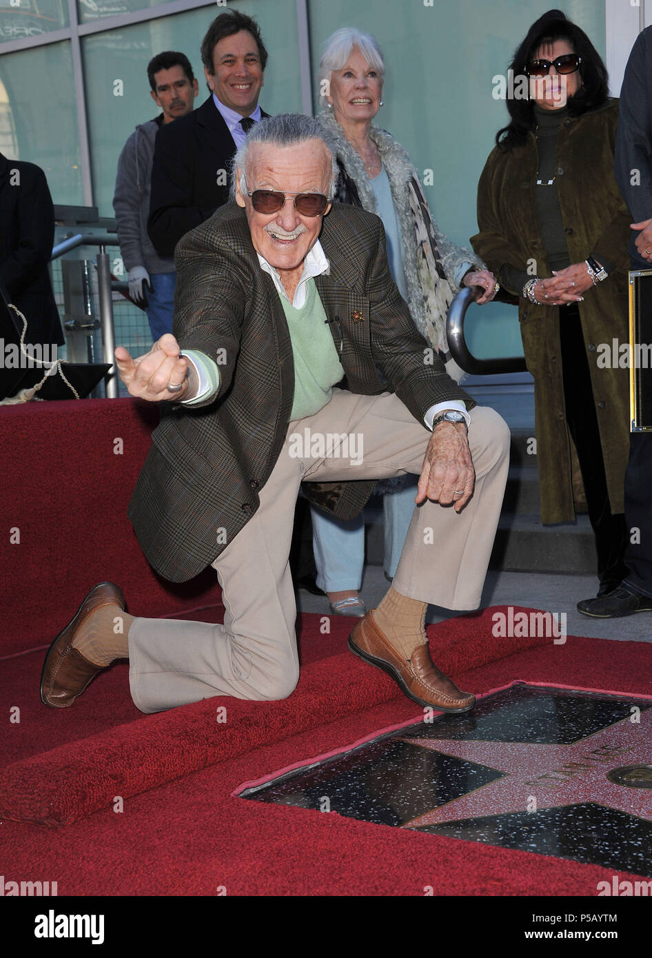Stan Lee Honored with a Star on the Hollywood Walk of Fame In Los ...