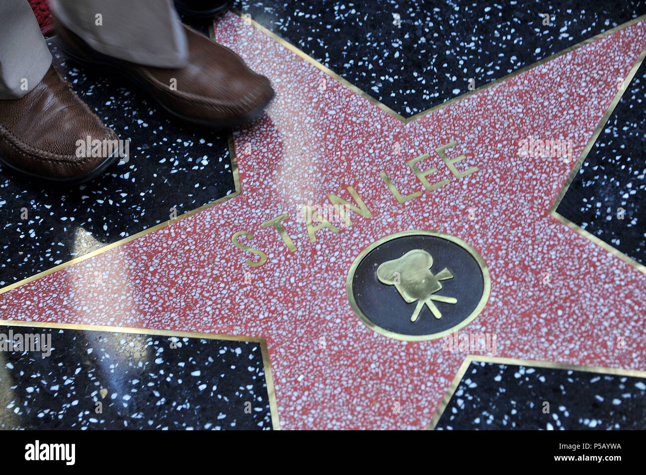 Stan Lee Honored with a Star on the Hollywood Walk of Fame In Los ...