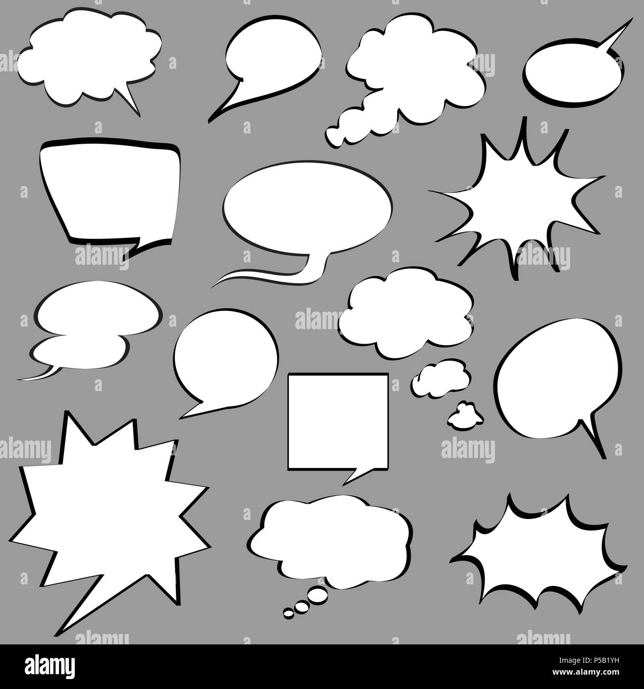 Speech bubble types hi-res stock photography and images - Alamy