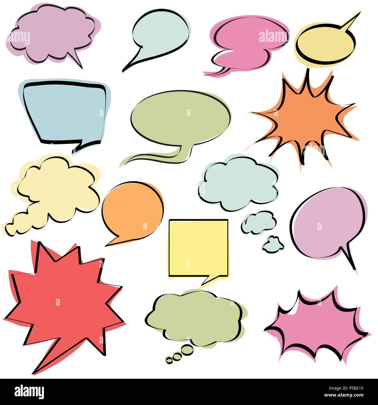 Speech bubble types hi-res stock photography and images - Alamy
