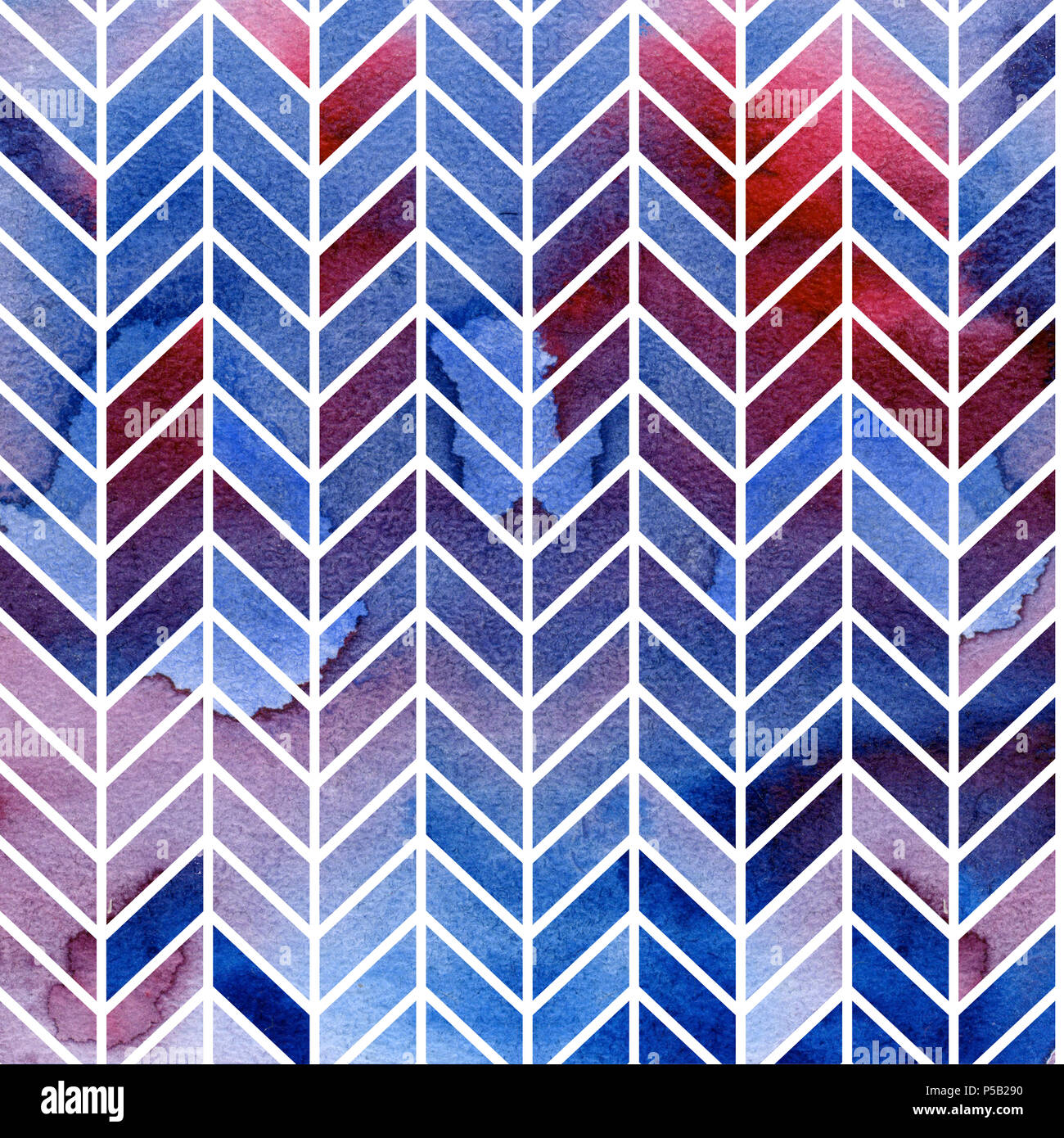 Seamless watercolour 60s retro ribs pattern Stock Photo - Alamy