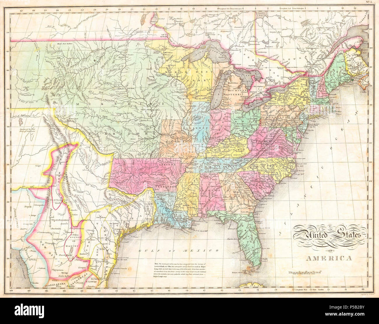 1823 Melish Map of the United States of America - Geographicus - USA ...