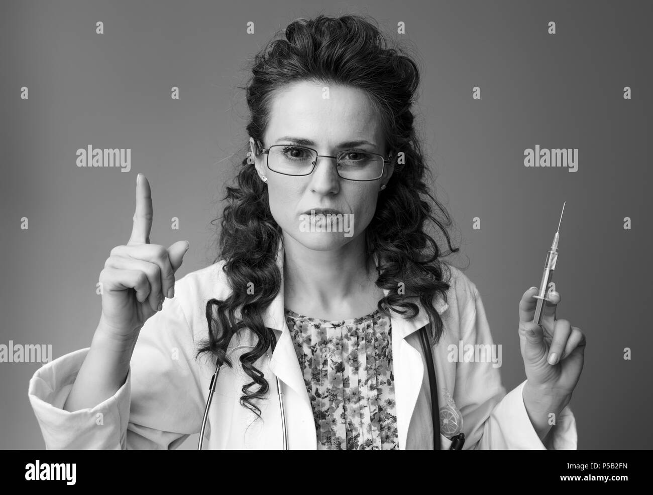 Woman injection finger hi-res stock photography and images - Alamy