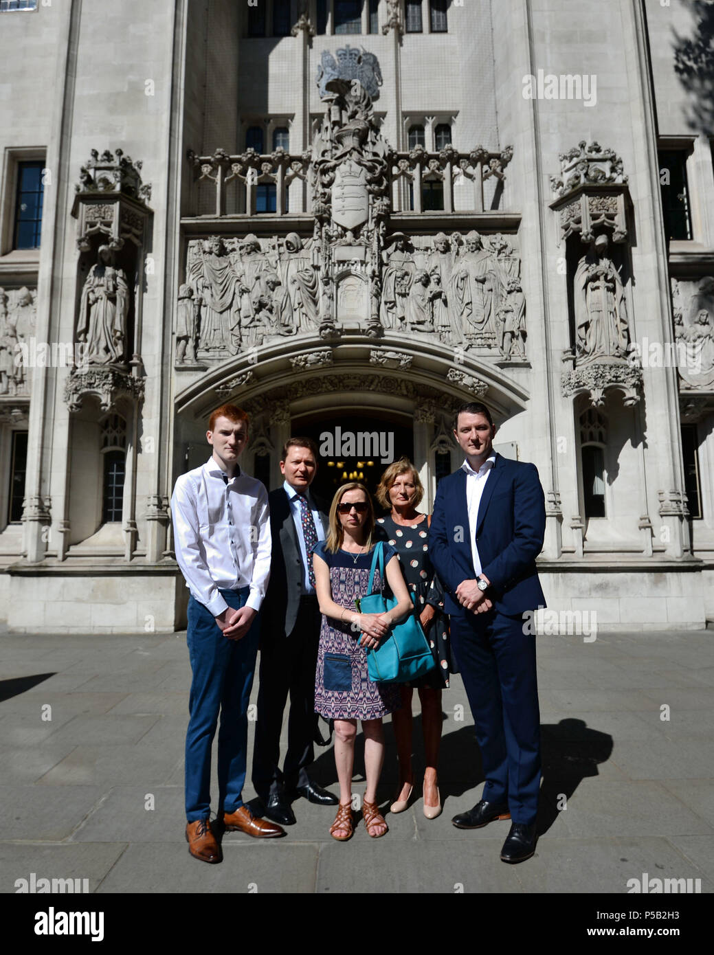 (left to right) Piaras, Michael, Katherine, Geraldine and John Finucane ...