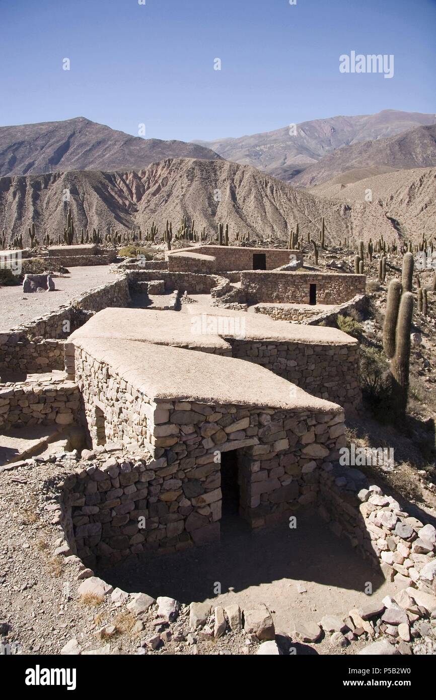 Quebrada de Humahuaca, Pucara de Tilcara Stock Photo - Alamy