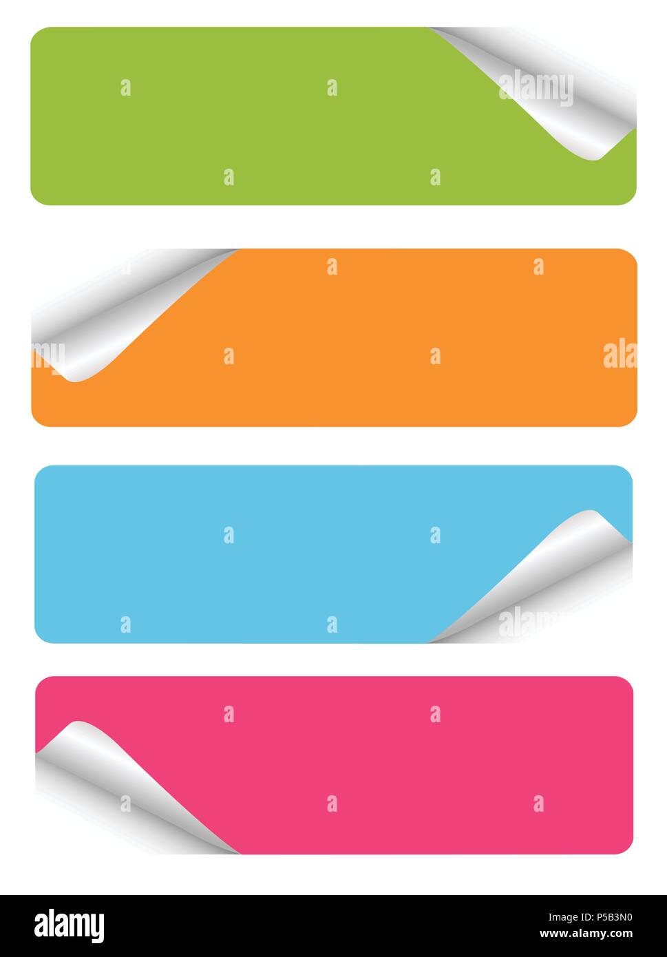 set of blank stickers Stock Vector Image & Art - Alamy