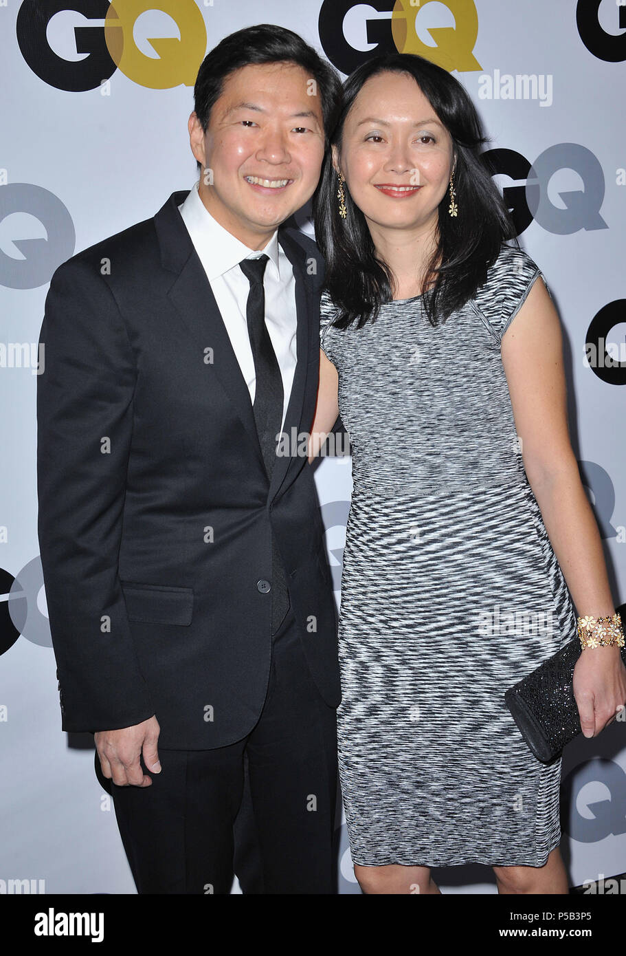Ken Jeong and wife at the 2013 GQ Men of the Year at the Ebel Theatre ...