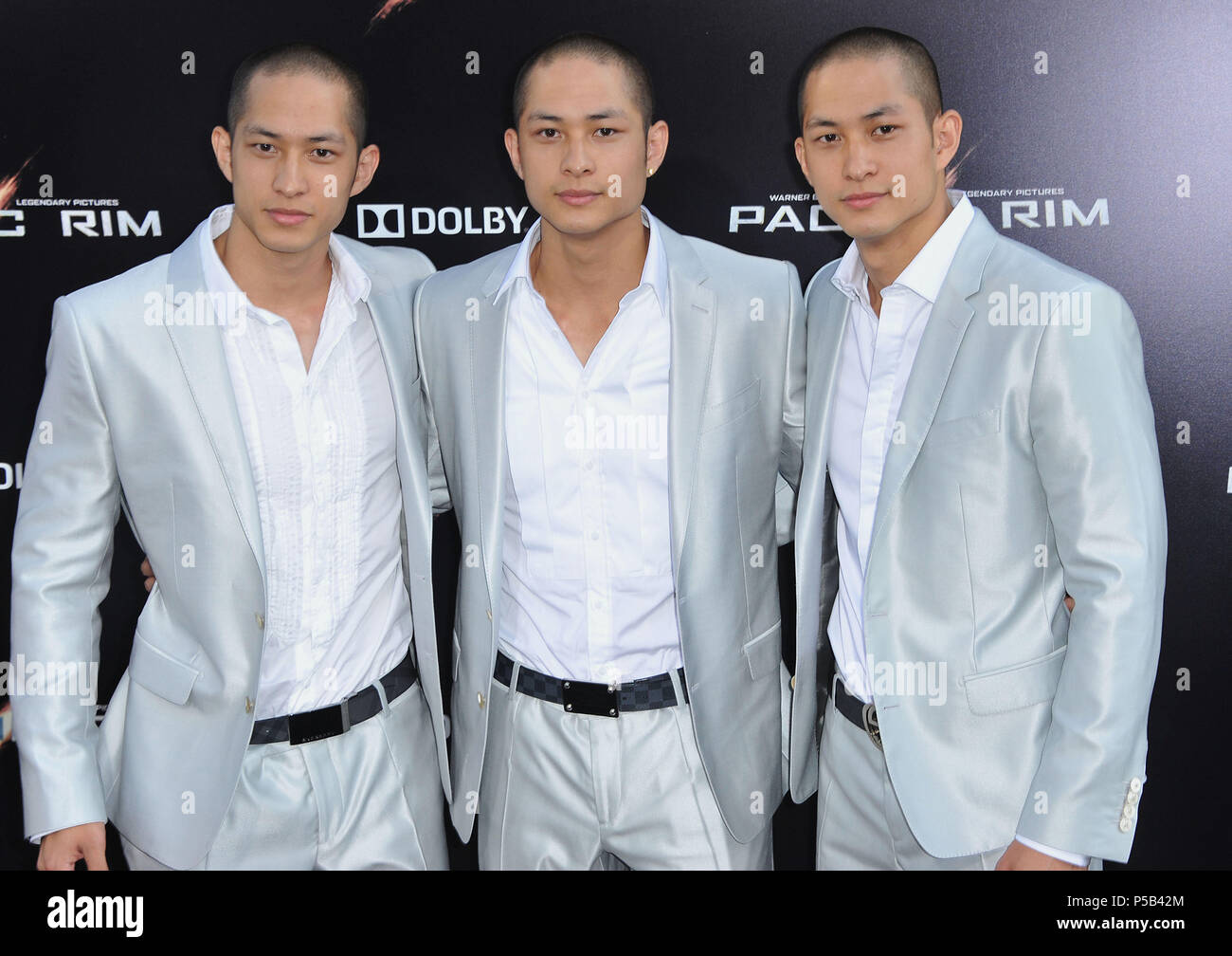 Luu Triplets 46 at the Pacific Rim Premiere at the Dolby Theatre In Los ...