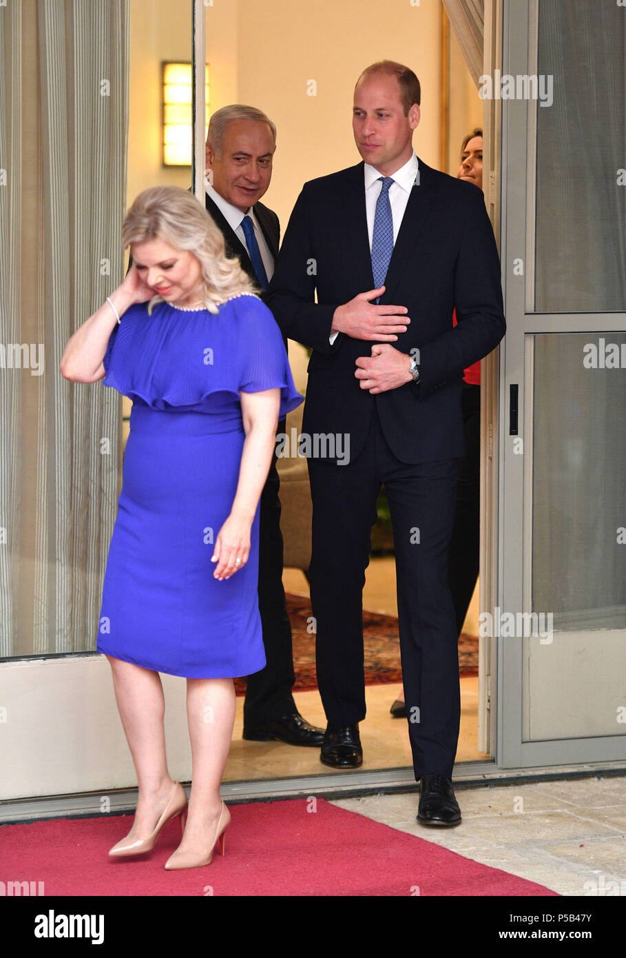 The Duke of Cambridge meets with Israeli Prime Minister Benjamin ...