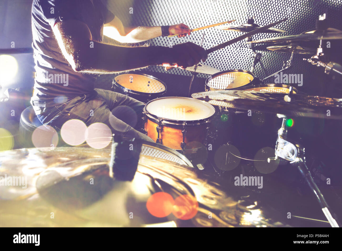 Live music.Concert and band on stage.Festival and show background Stock ...