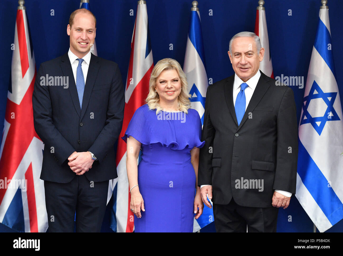 The Duke of Cambridge meets with Israeli Prime Minister Benjamin ...