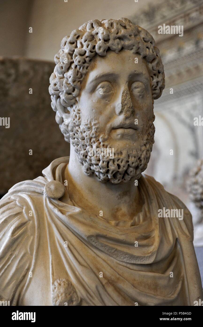 Commodus Antoninus Augustus (161-192). Roman Emperor from 180 to 192 ...