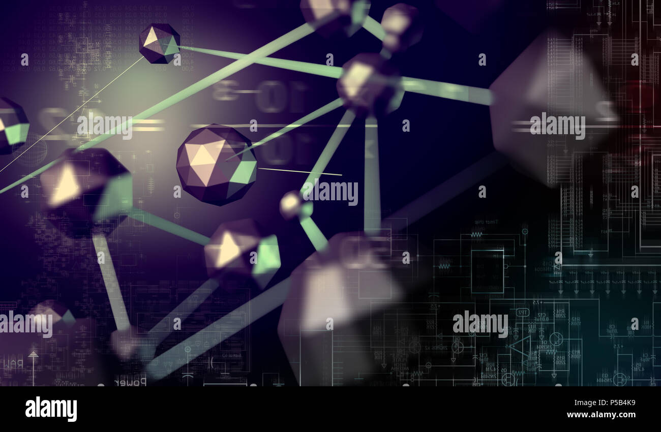 Abstract background of internet and technology Stock Photo - Alamy