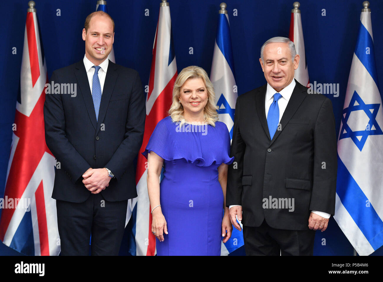 The Duke of Cambridge meets with Israeli Prime Minister Benjamin ...