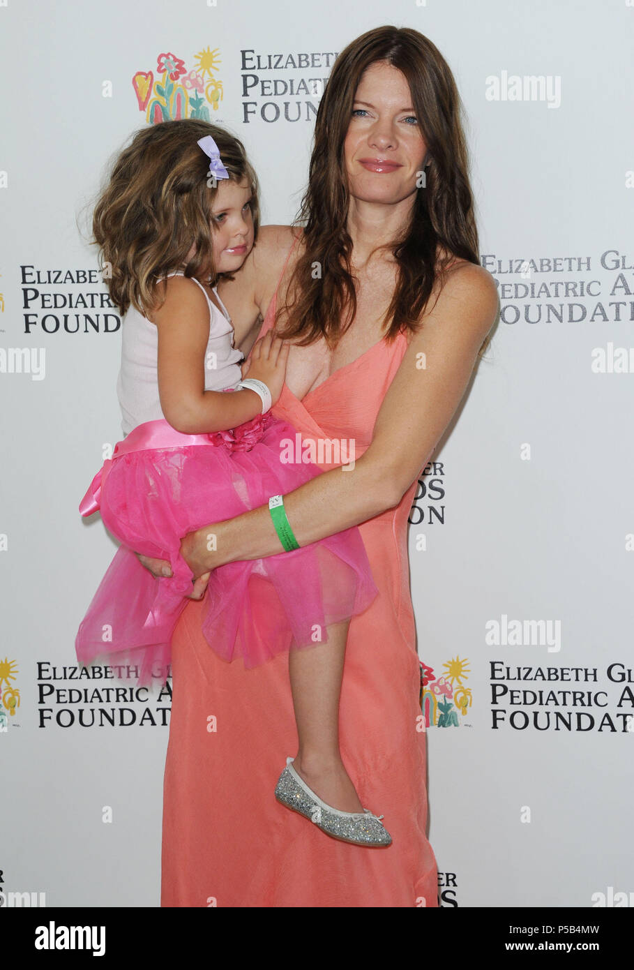 Michelle Stafford and daughter Natalia arriving the 2013 A Time For ...
