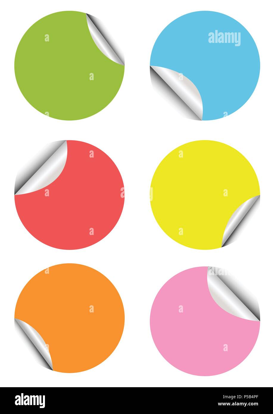 set of blank stickers Stock Vector Image & Art - Alamy