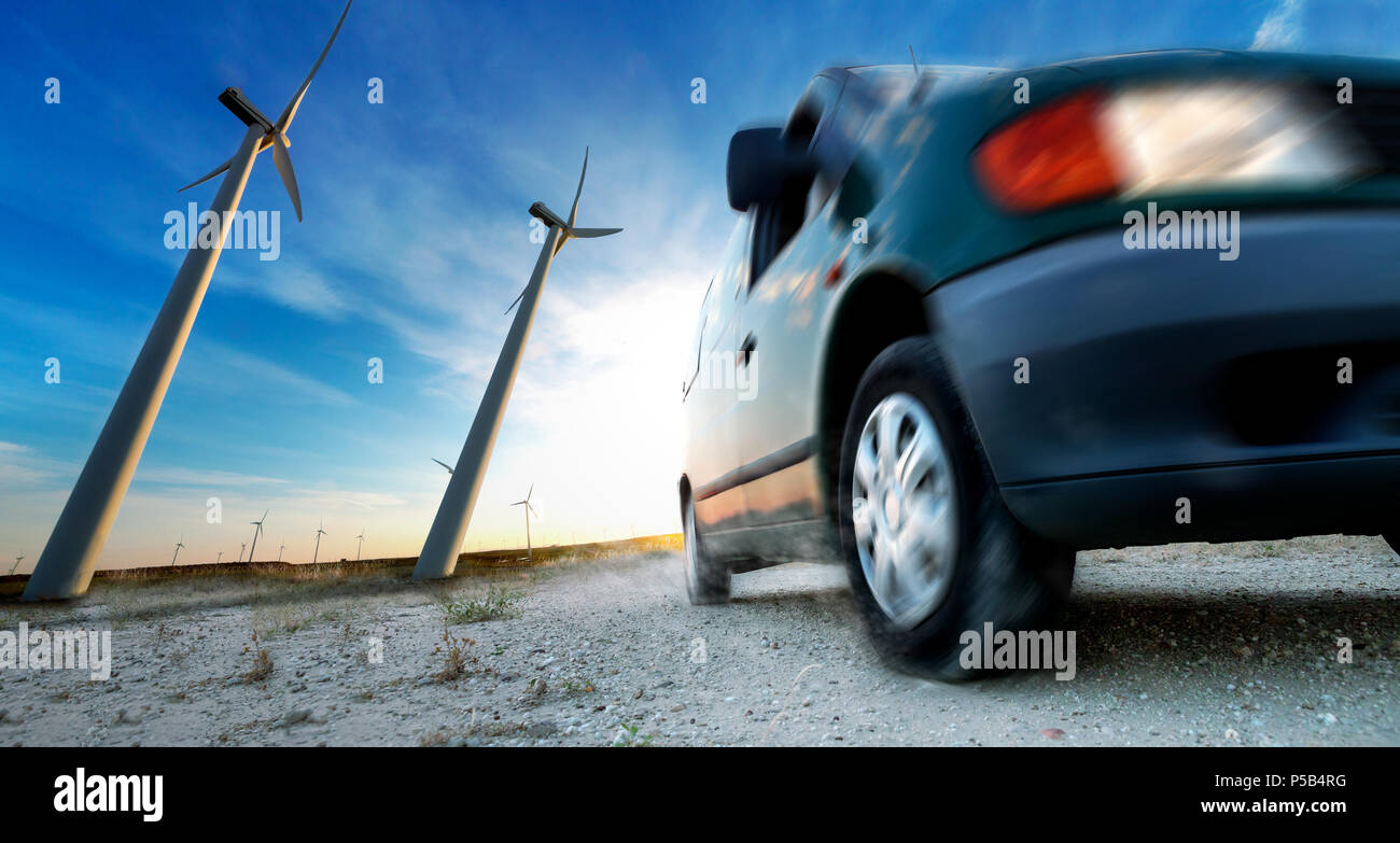 Wind energy vector hi-res stock photography and images - Alamy