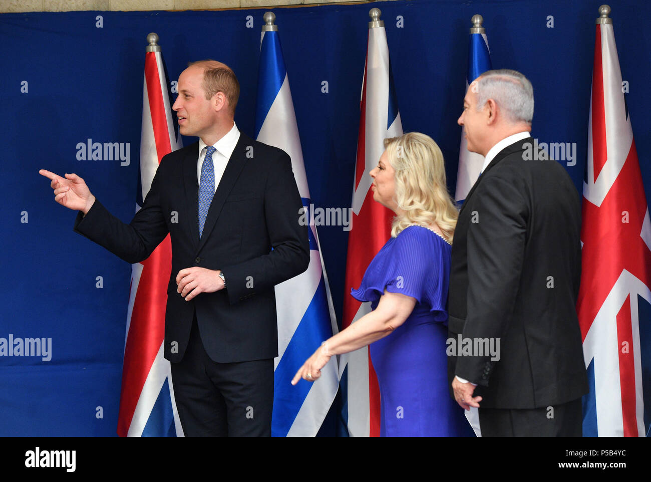 The Duke of Cambridge meets with Israeli Prime Minister Benjamin ...