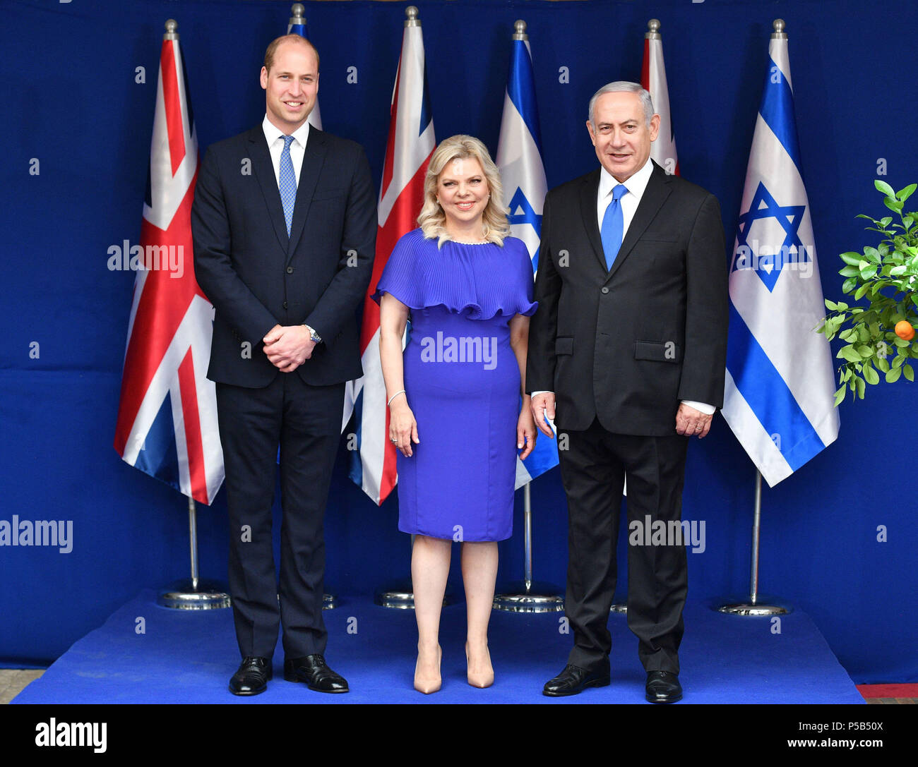 The Duke of Cambridge meets with Israeli Prime Minister Benjamin ...