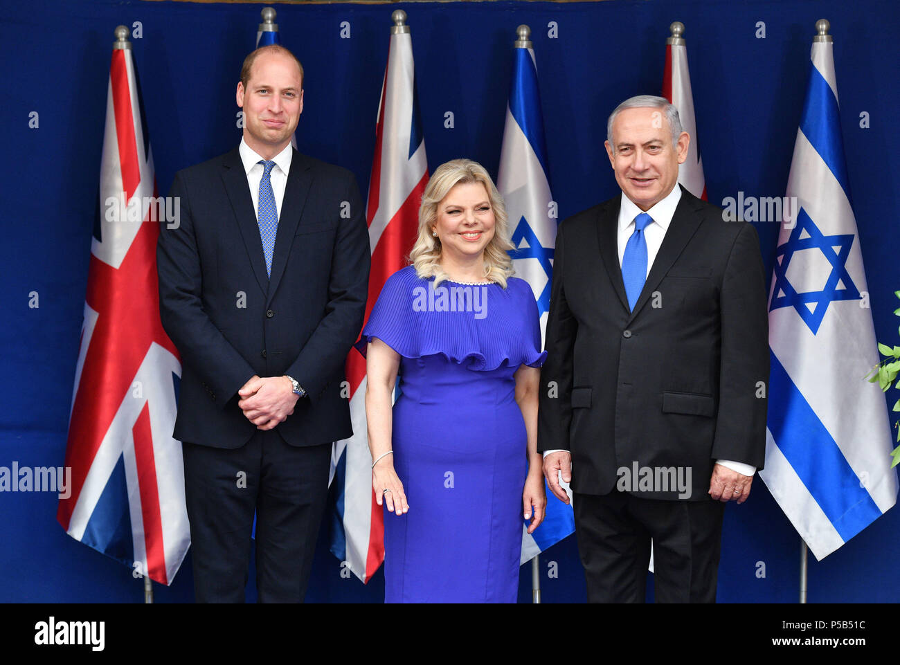 The Duke of Cambridge meets with Israeli Prime Minister Benjamin ...