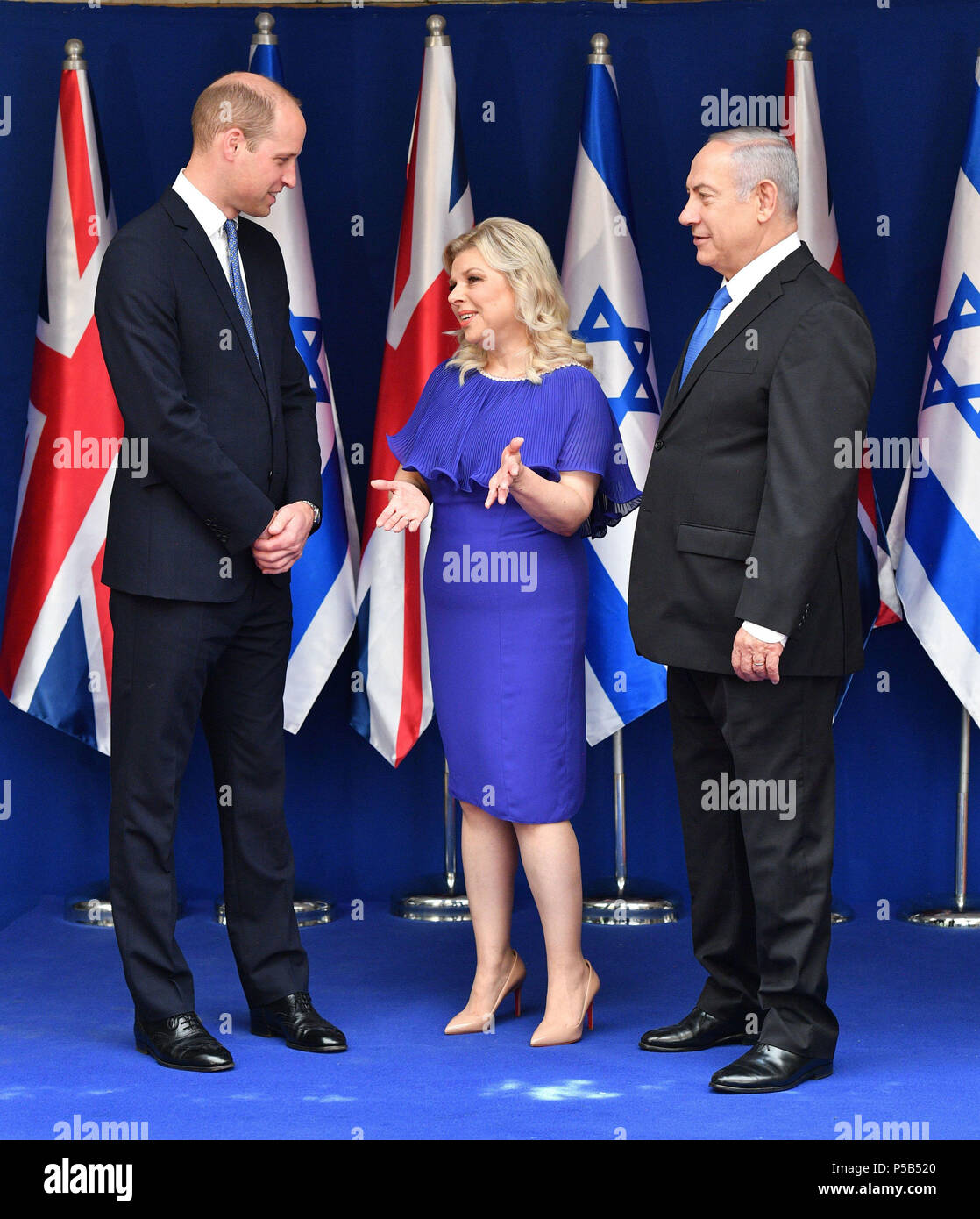The Duke of Cambridge meets with Israeli Prime Minister Benjamin ...