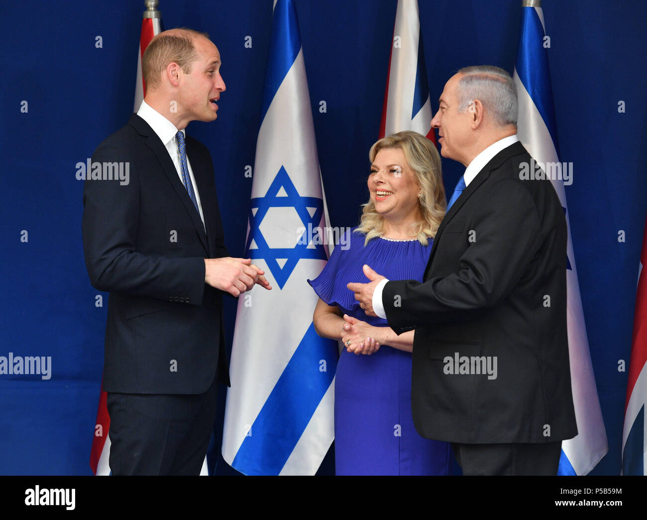 The Duke of Cambridge meets with Israeli Prime Minister Benjamin ...