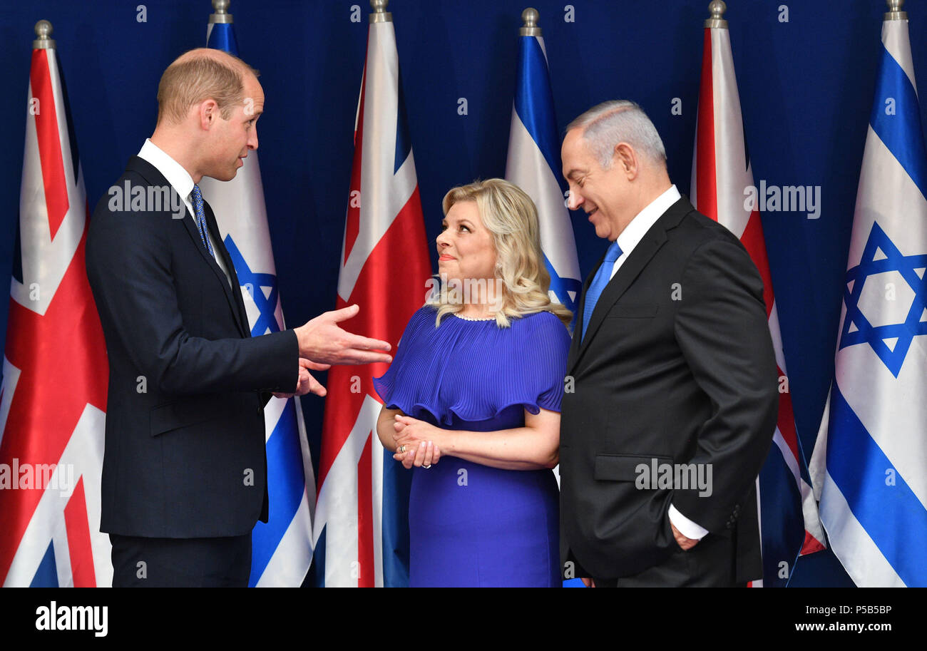 The Duke of Cambridge meets with Israeli Prime Minister Benjamin ...