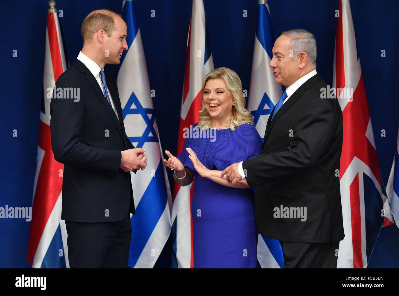 The Duke of Cambridge meets with Israeli Prime Minister Benjamin ...