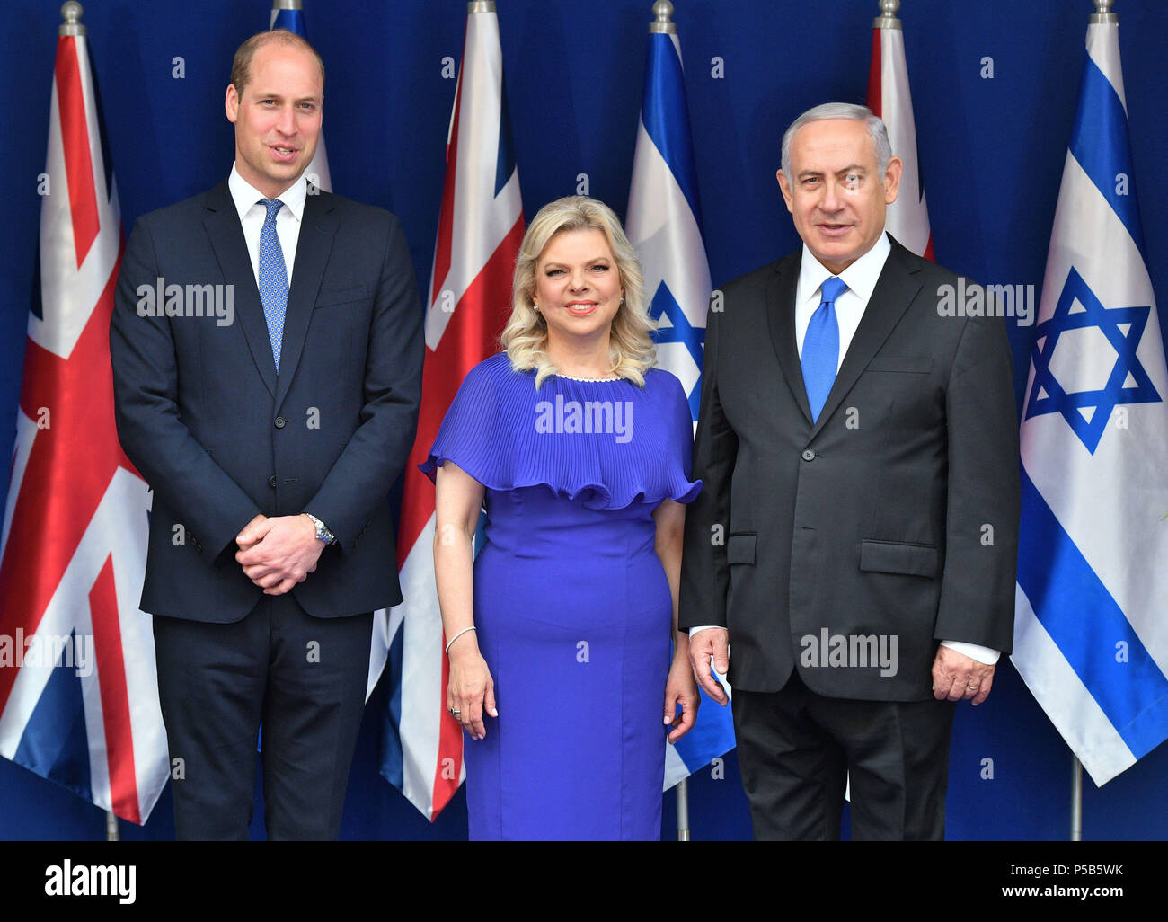The Duke of Cambridge meets with Israeli Prime Minister Benjamin ...