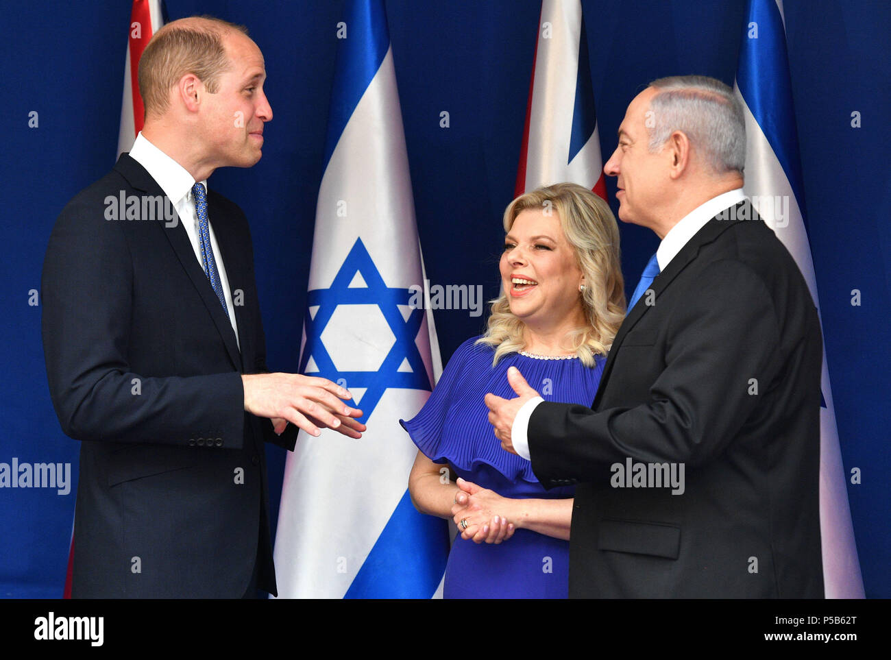 The Duke of Cambridge meets with Israeli Prime Minister Benjamin ...