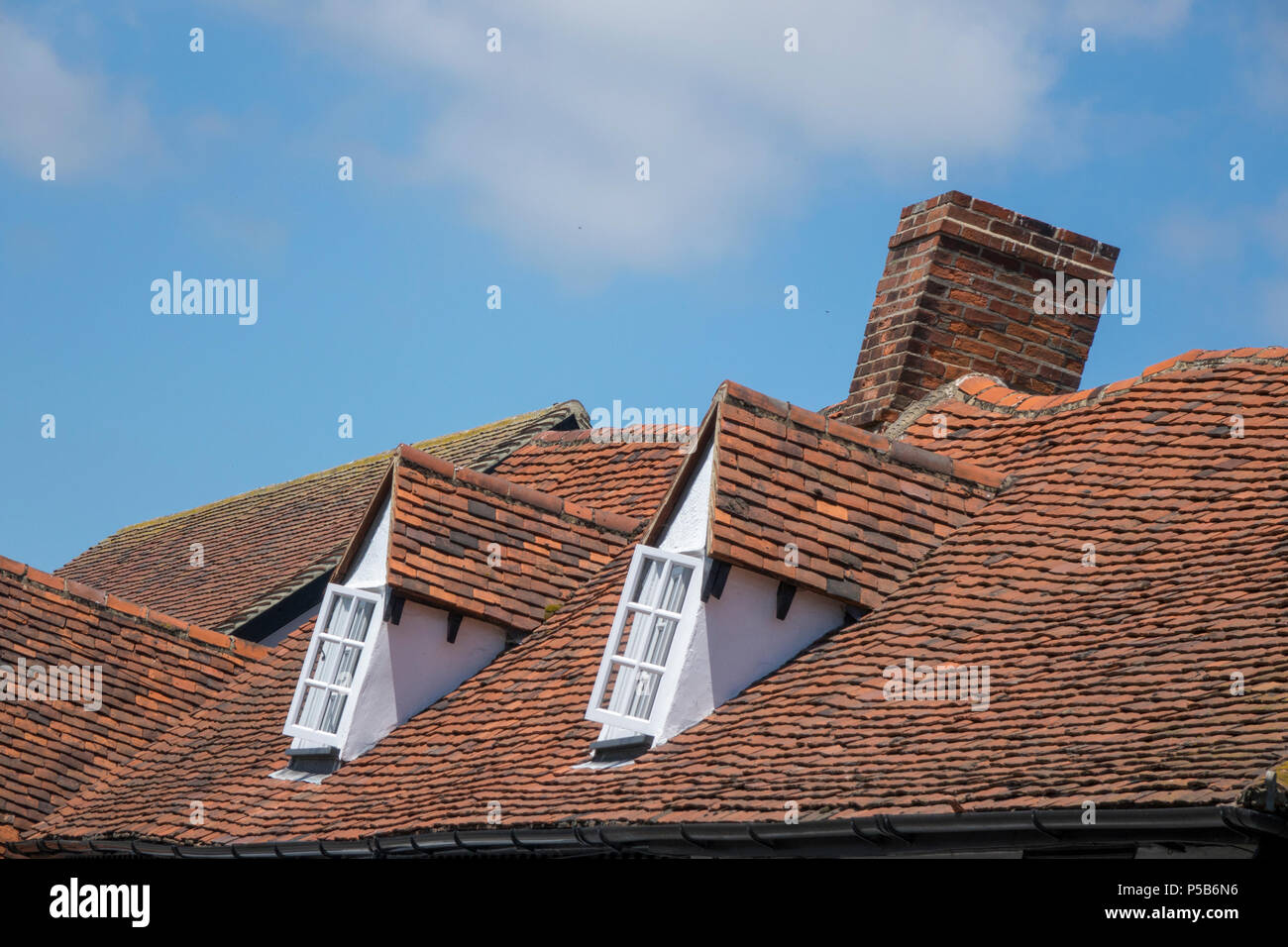 old, roof, tiles, dormer Stock Photo - Alamy