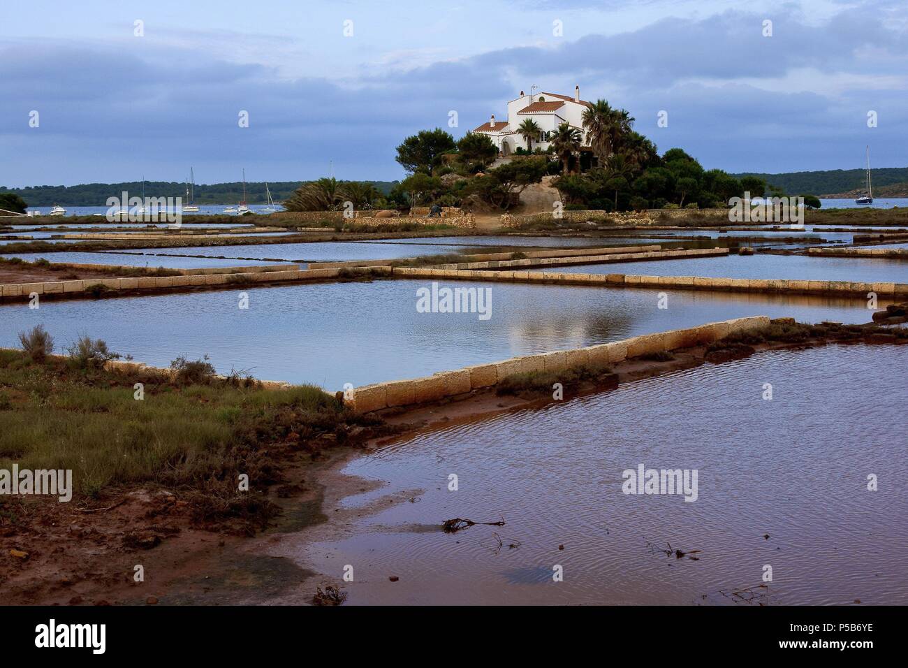 Salinas (Ses Salines). Fornells.Menorca.Baleares.España Stock Photo - Alamy