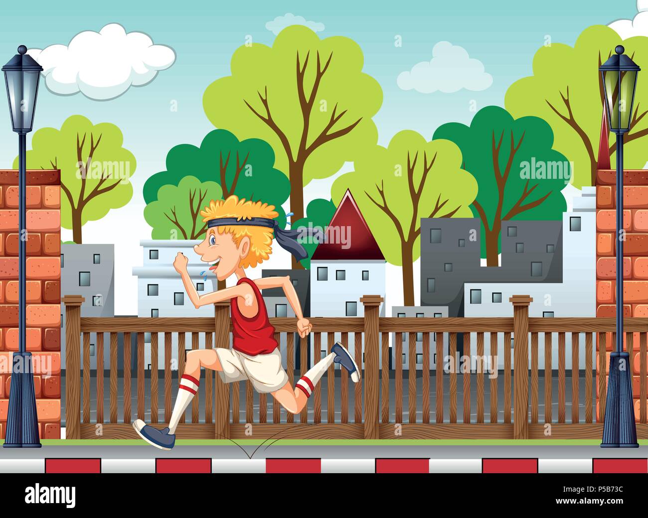 Marathon training Stock Vector Images - Alamy